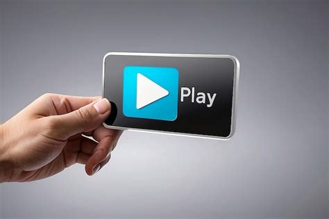 premium photo initiating projects businessman pressing play button