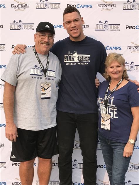 Aaron Judge And His Mom And Dad Hold Camp Sports Gossip