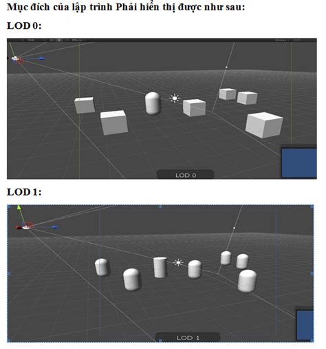 Sử dụng LOD trong Unity để thực hiện giảm nhẹ đồ họa cho game D Bài hướng dẫn Học Unity