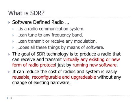 Ppt An Introduction To The Software Defined Radio Sdr Technology