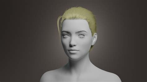 Short Hair 4 Particle Hair 3d Model Animated Cgtrader