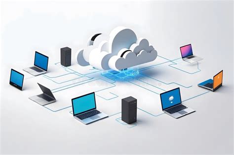 Navigating The Digital Storage Landscape Stock Illustration