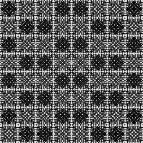 Premium Vector Grunge Black Colr Flower And Gray Seamless Pattern