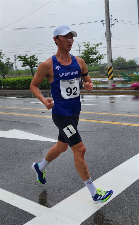 육상단뉴스 육상단소식 최병광 아시아육상경기선수권 최종선발대회 준우승 삼성전자육상단
