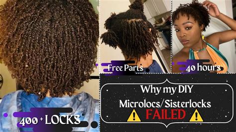 Storytime Why I Had To Take Down My Diy Sisterlocks Microlocs Youtube