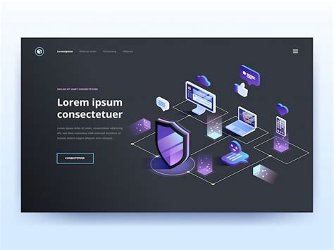 Premium Vector Isometric Security Data Protection Concept