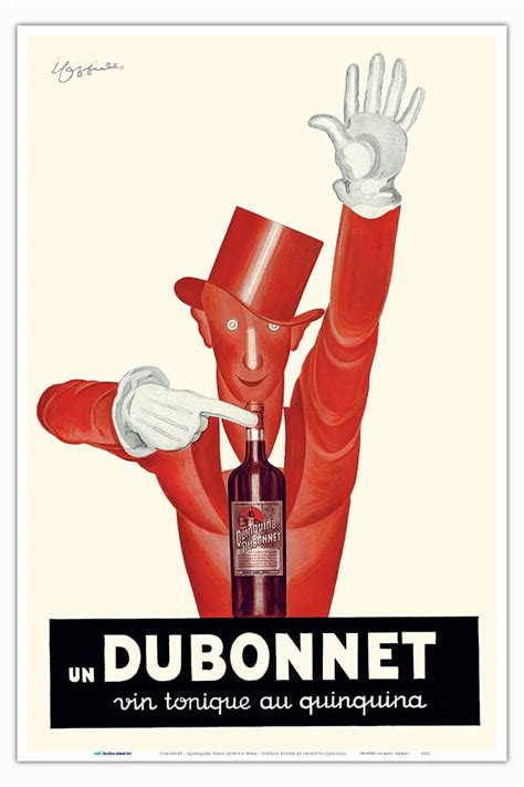 Dubonnet Quinquina Tonic Aperitif Wine Vintage French Advertising Poster By Leonetto