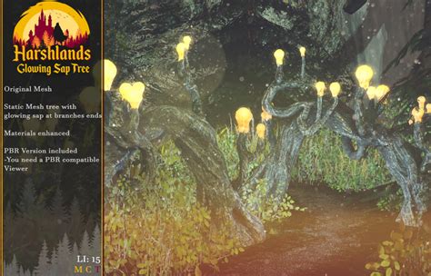 Second Life Marketplace Harshlands Glowing Sap Tree