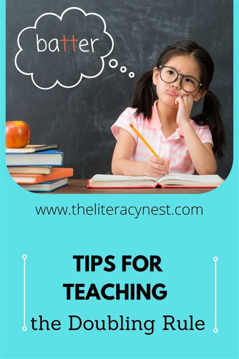 Tips For Teaching The Doubling Rule The Literacy Nest