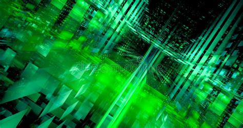Computer Generated Abstract Tehnology Image Three Dimensional 3d Fractal Texture Stock