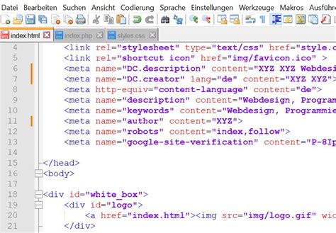 Html Editor Html Einfachde