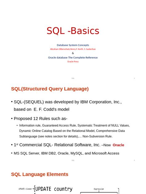 Sql Introduction Mca 2023 Pdf Relational Database Sql