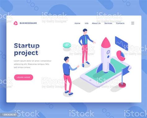 스타트업 프로젝트 개념 사무실 사람들은 로켓과 상호 작용합니다 등측투영법에 대한 스톡 벡터 아트 및 기타 이미지 등측투영법 아루굴라 3차원 형태 Istock
