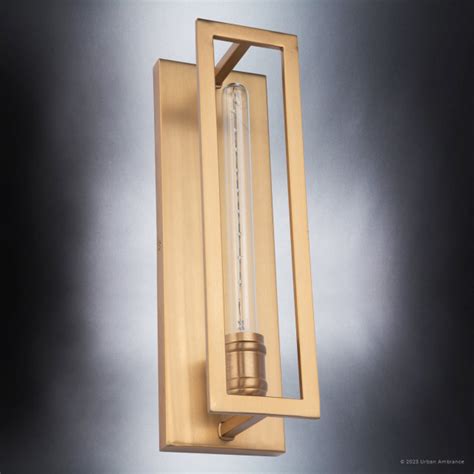 Luxury Transitional Wall Sconce Brushed Brass Ulb2171 Transitional