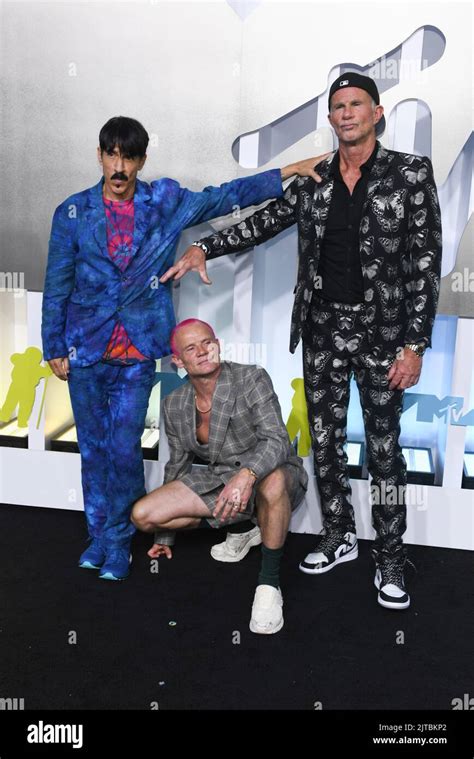 Newark Usa 28th Aug 2022 Anthony Kiedis Flea And Chad Smith Of Red