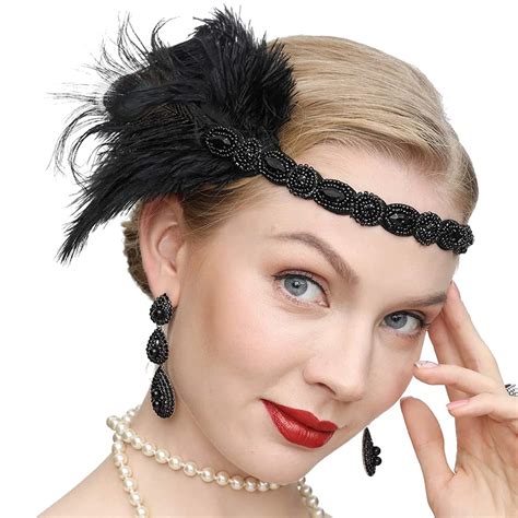 1920s Flapper Hairstyles With Headbands