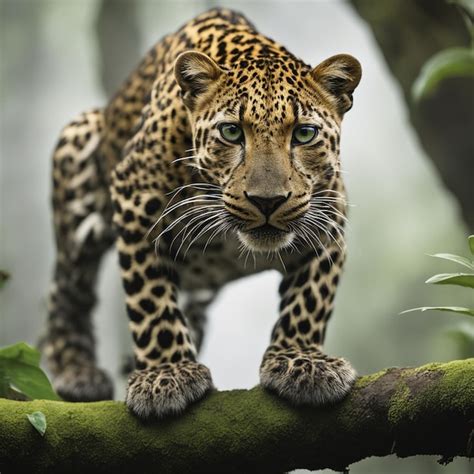 Premium Ai Image Leopard Wildlife Photography