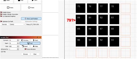 lightburn variable text not resetting counting lightburn software