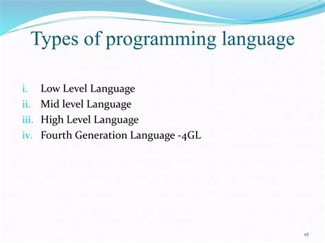 Introduction With Programming Language Ppt