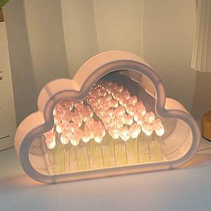 Itownkn Unique Tulip Lamp Cloud Night Light Fully Assembled Infinity