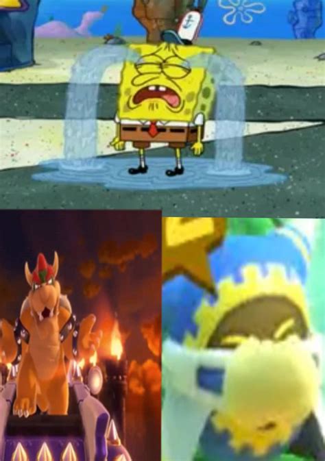 Bowser And Maglor Laugh At Spongebob Crying By Adriantoon On Deviantart