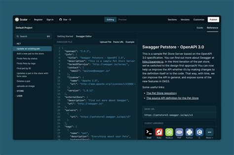 Scalar Api References Swagger Editor Open Source Api Reference Generator Made With Vuejs