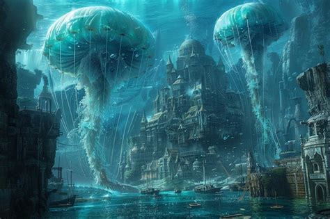 Premium Photo Journey Into An Alternate Realm Where Massive Jell Generative Ai