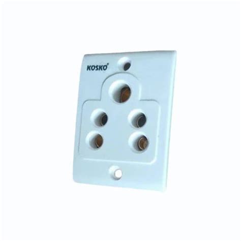 White 6a Kosko Electrical Three Pin Switches At Rs 15piece In New