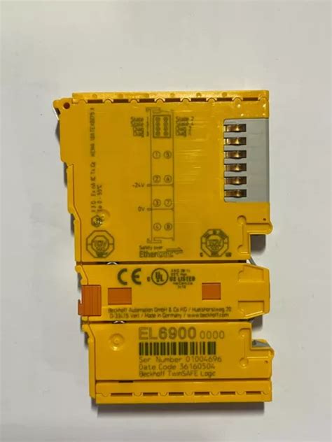 1pc Beckhoff El6900 Twinsafe Logic Ethercat Terminal Communication Interface £199 00 Picclick Uk