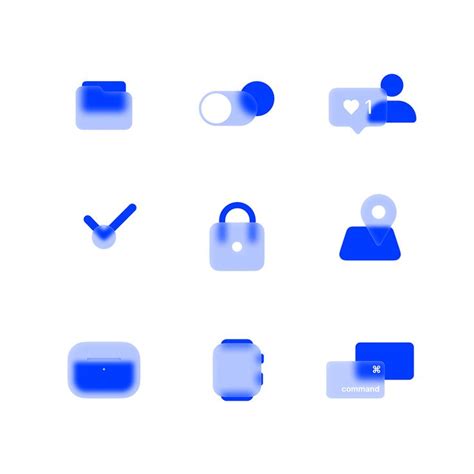 Glassmorphism Icons Behance 아이콘 디자인 핸드폰 웹 디자인 전단지 디자인