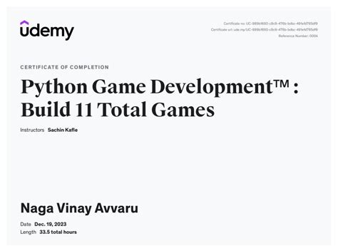 Join Python Game Development™ Course Naga Vinay Avvaru Posted On The