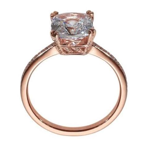 Rose Gold Engagement Ring Vintage Inspired