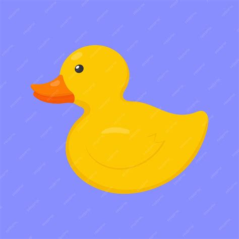 Premium Vector Cute Rubber Duck Toy Vector Duck Toy Icon Illustration Plastic Rubber Duck Toy Icon