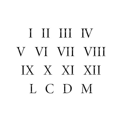 Roman Numerals Svg Roman Numbers Svg Vector Cut File For C Inspire Uplift