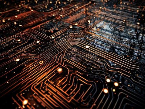 Binary Code And Circuitry In Virtual Space Stock Illustration Illustration Of Internet