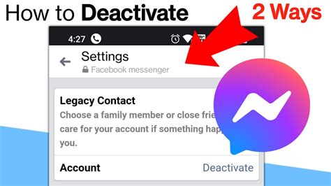 How To Deactivate Messenger On Iphone Android How To Deactivate Messenger Account Only New