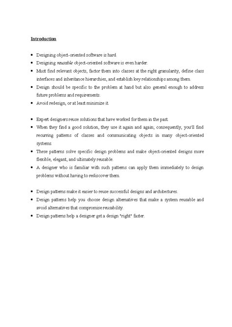 11 What Is A Design Pattern Introduction Designing Object Oriented