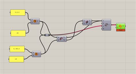 connect 2 circles with tangent lines remove inner parts grasshopper