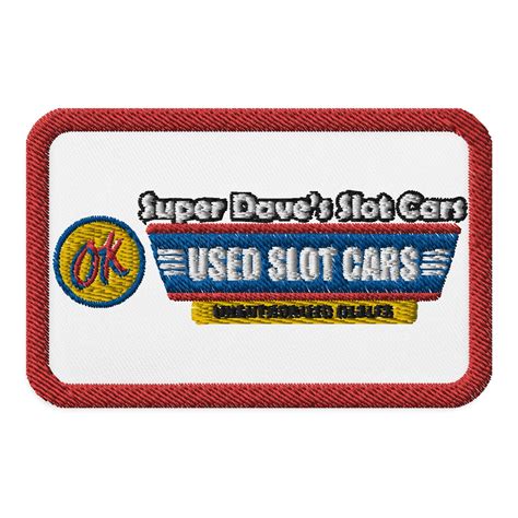 Super Daves Embroidered Patches Super Daves Slot Cars