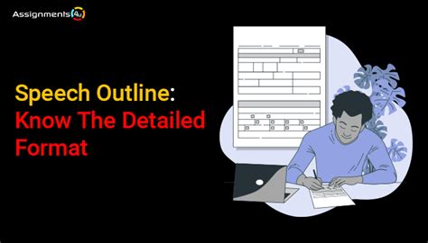 How To Write A Proper Speech Outline Examples With Formats