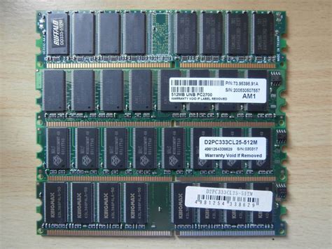 Yahooオークション 【ジャンク】ddr 333 Pc2700 184pin 512mb×4枚 Yahooオークション 【ジャンク】ddr 333 Pc2700 184pin 512mb×4枚
