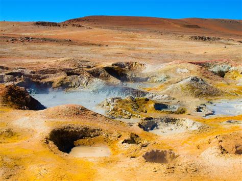 Geysir Sol De Manana In Eduardo Avaroa National Park Anden Altiplano
