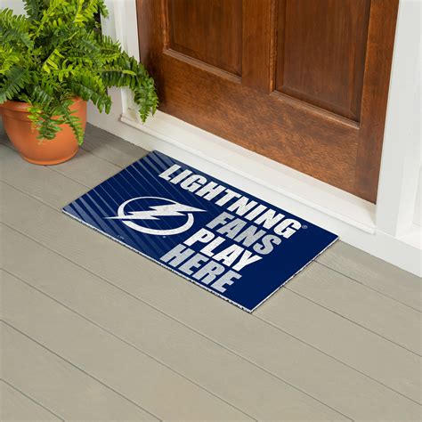 Ebern Designs Tampa Bay Lightning Fan Pvc Mat 28x16 Wayfair