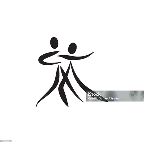 춤 커플 아이콘입니다 댄스 요소입니다 프리미엄 품질 그래픽 디자인 아이콘입니다 정보 그래픽 모바일 응용 프로그램 웹 디자인 웹 사이트에 대 한 간단한 사랑 아이콘 공연에