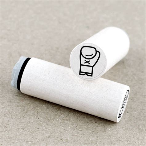 Mini Rubber Stamp Boxing Glove Etsy