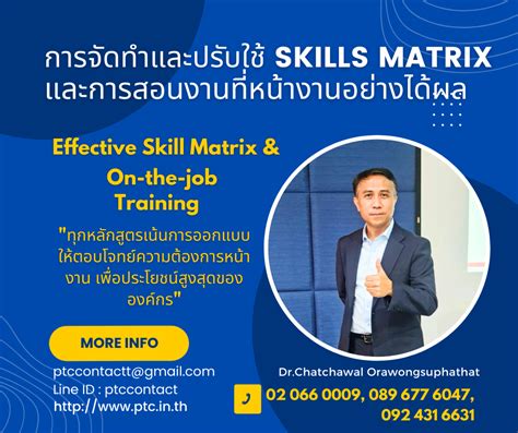 คอร์สอบรม Hr มืออาชีพ การจัดทำ Skills Matrix และปรับใช้กับ Ojt