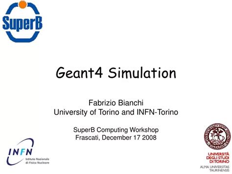 Ppt Enhancing Superb Computing Geant4 Simulation And Detector