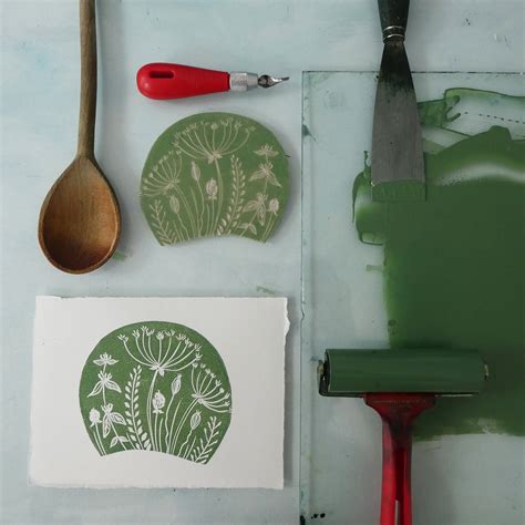 How To Make A Linocut Print For Beginners Lino Print Pattern Linocut