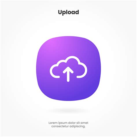 3d Upload Download Button Icon Upload Icon Down Arrow Bottom Side