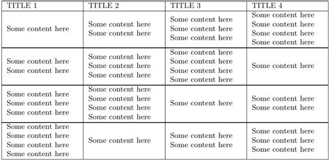 Multirow Formatting Table With Multiple Items In Cells In One Column